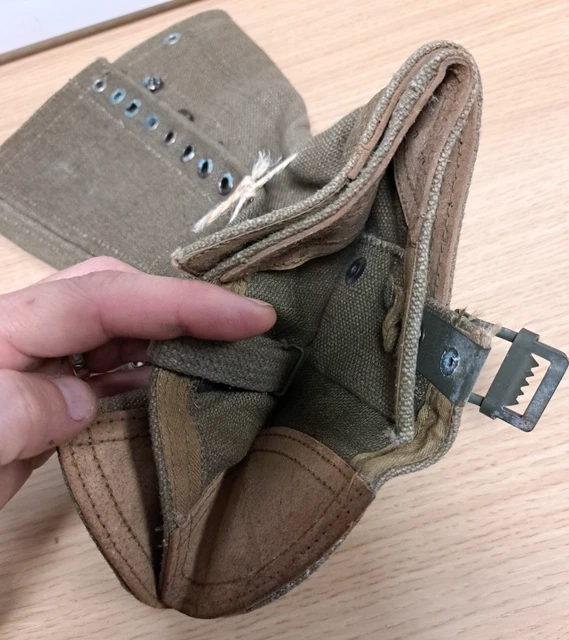 PAIRE GUÊTRES TTA modèle 1951. Armée française Indochine/Algérie.2 EUR ...