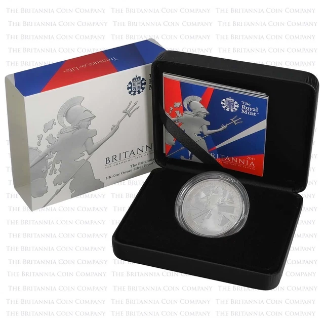 2017 BRITANNIA 20TH Anniversary One Ounce Silver Proof Coin BR17SO £100 ...