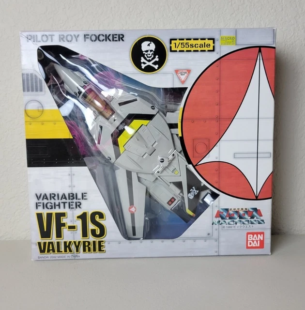 BANDAI MACROSS ROBOTECH Valkyrie VF-1S Roy Focker 1/55 Action Figure ...