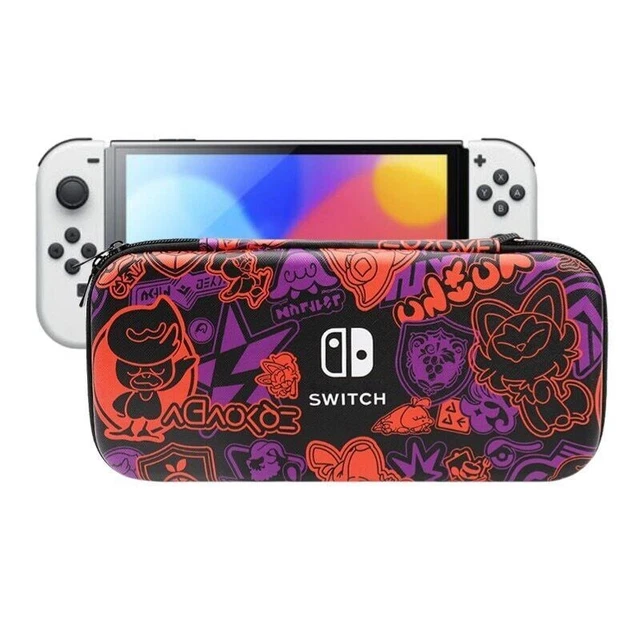 SCARLET AND VIOLET Case for Nintendo Switch Oled with, Glass Protector ...