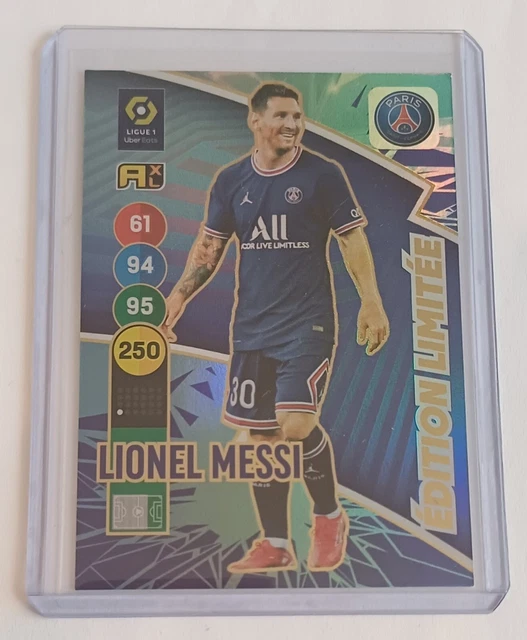 CARTE CARD EDITION LIMITEE Lionel MESSI Paris PSG Panini Adrenalyn 2021 ...