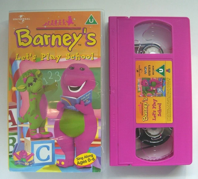 BARNEY - BARNEY’S Lets Play School, Sing Along - VHS Video Tape £9.00 ...