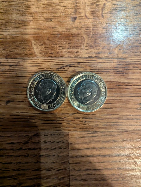 2 £1 COINS Bee 2025 Circulated Good Condition King Charles £2.24 ...
