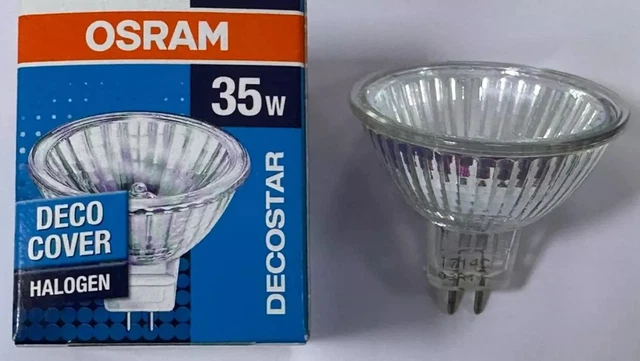 OSRAM 44870 WFL Decostar 51S Standard 50W 12V 36D MR16 GU5.3 Halogen ...