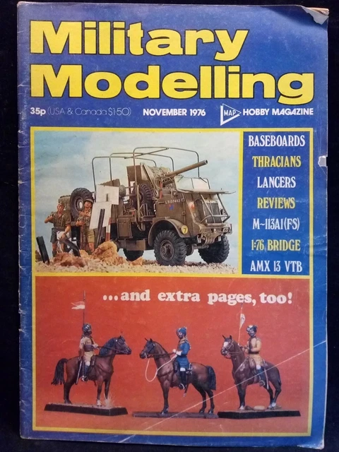 MILITARY MODELING WARGAMER Map Hobby Model Magazine Issue August 1978 £ ...
