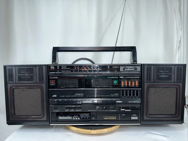 RARE! 1986 JVC PC-W310 Boombox Ghetto Blaster System W/Original SLIDE ...