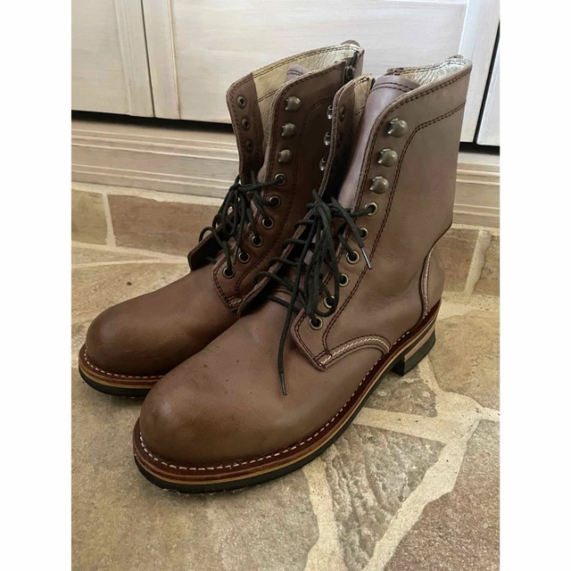 RED WING ENGINEER Boots 42 inch Leather Side Zipper Used £122.53 ...