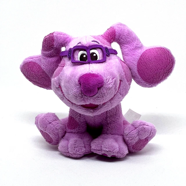 NICKELODEON BLUES CLUES & You Magenta Dog Plush Pink Stuffed Toy 6 ...