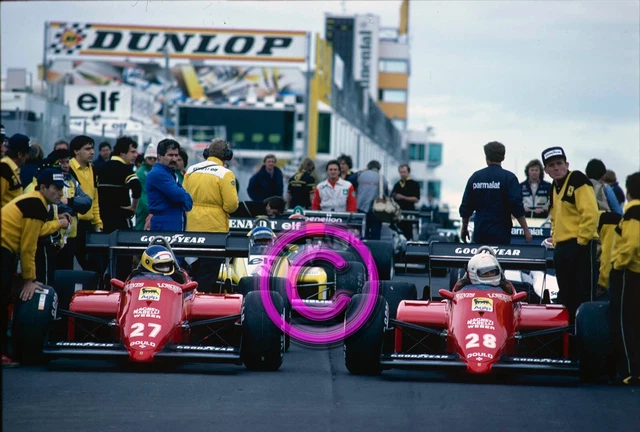 RACING ORIGINAL 35MM Slide F1 Alboreto, Arnoux - Ferrari 1984 Europe ...