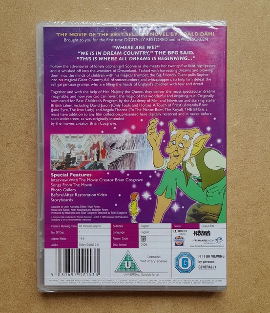 ROALD DAHL FOUR Enchanting Stories / The BFG 1989 & 2016 Films - New ...