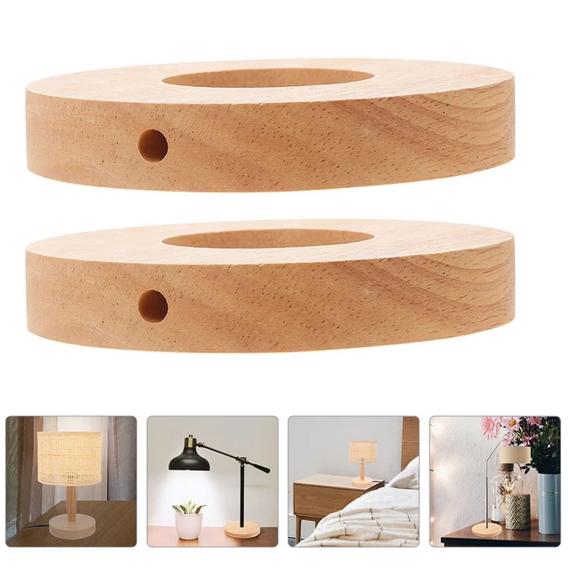 3PCS NIGHT LAMP Wood Bases Solid Wood Lamp Base Table Lamp Bases Lamp ...