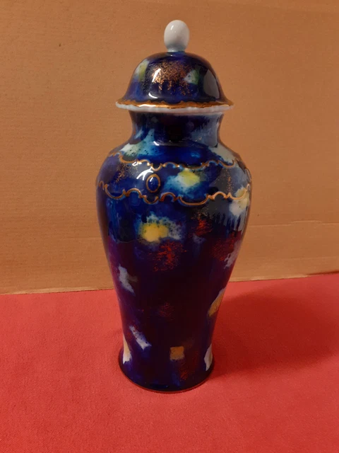 W 1764 PORZELLAN Vase mit Deckel Echt Kobalt Vintage blau EUR 19,19 ...