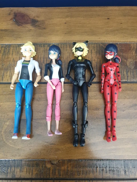 MIRACULOUS DOLL BUNDLE Ladybug Adrien Agreste Marinette Bundle Figures ...