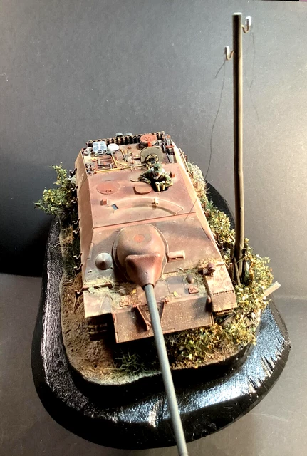 1/35 PANZER DIORAMA L70 Jagdpanzer Mit Figur Tamiya Gebaut Germany 1945 ...