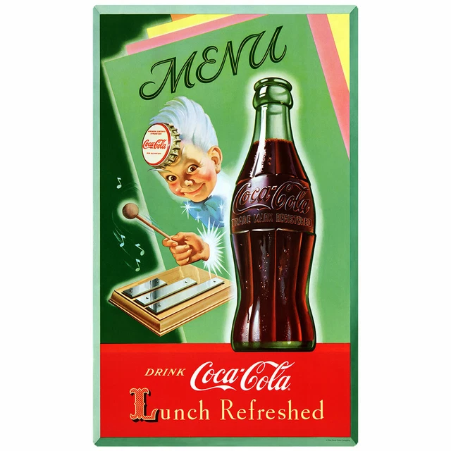 DRINK COCA-COLA SPRITE Boy Lunch Menu Decal Officially Licensed Made In ...