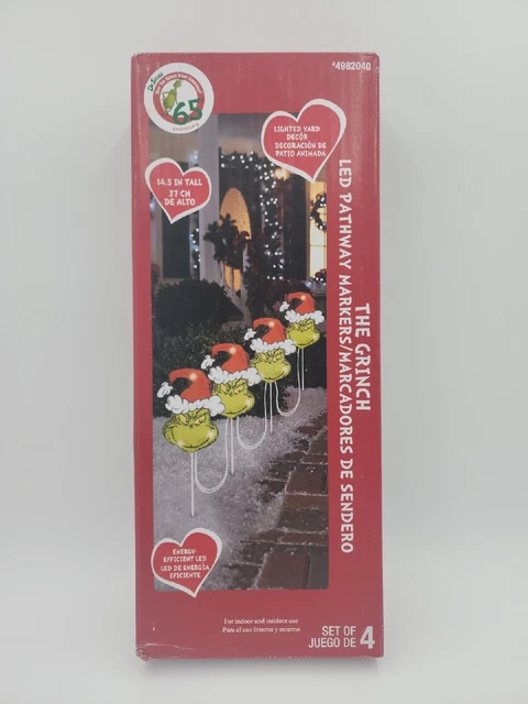 GEMMY THE GRINCH Dr. Seuss 65th Anniversary Christmas Pathway Lights ...
