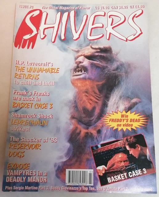 MAGAZINE - SHIVERS Horror Magazine #3 HP Lovecraft Leprechaun Case 3 ...