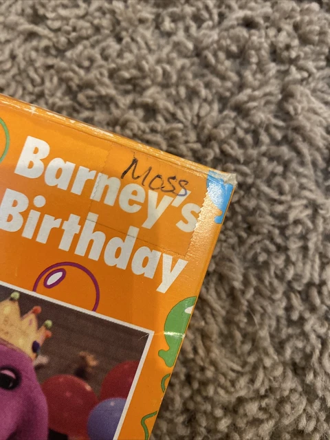 BARNEY - BARNEY'S Birthday (VHS, 1992) RARE WHITE TAPE £5.80 - PicClick UK