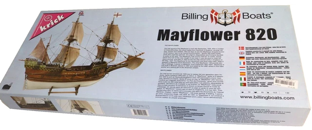 BILLING BOATS BAUSATZ Schiff Segelschiff Mayflower 820 Wooden Kit 1:60 ...