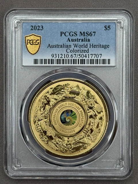 2023 AUSTRALIA $5 Five Dollar Coin Australian World Heritage PCGS ...