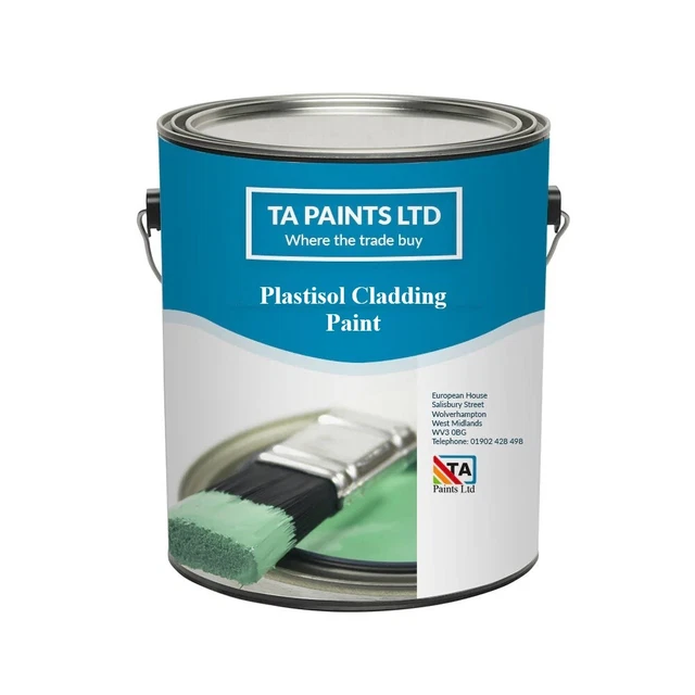 PLASTISOL CLADDING PAINT Exterior PU Enamel for Metal and Wood £29.99 ...