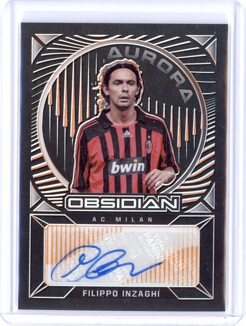 FILIPPO INZAGHI 2021-22 Calcio Panini Ossidiana Aurora Arancione Incisione Auto 11/50 EUR 6,01 ...