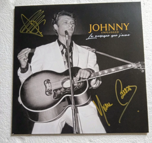 JOHNNY HALLYDAY & LA MUSIQUE QUE J'AIME VINYLE DEDICACE PAR IVAN CASSAR ...