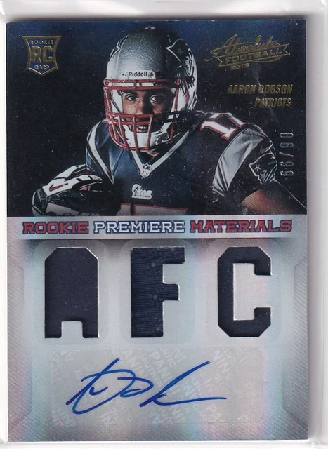 2013 PANINI ABSOLUT NFL Football N° 201 Aaron Dobson Rookie Patch Auto ...