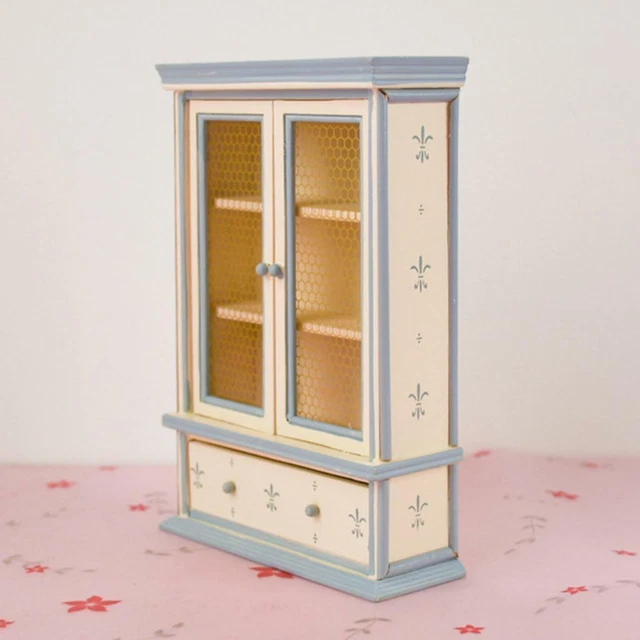 MEUBLE MINIATURE POUR maison de poupée à l'échelle 1/12 avec accessoires de EUR 13,14 - PicClick FR