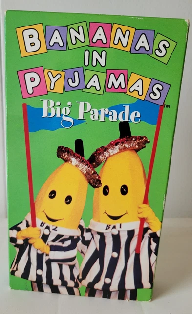 BANANAS IN PAJAMAS 1996 Big Parade VHS Tape Polygram Video Cartoon kid ...