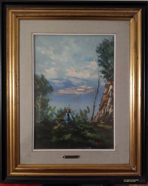 QUADRO DIPINTO ORIGINALE del famoso Pittore G. De Lillis completo di ...