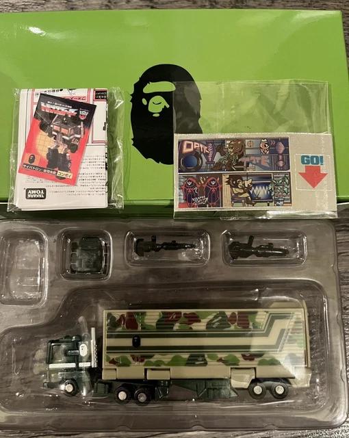 WORLD SMALLEST JAPAN Transformer WST G1 Optimus Prime BAPE Green Camo ...