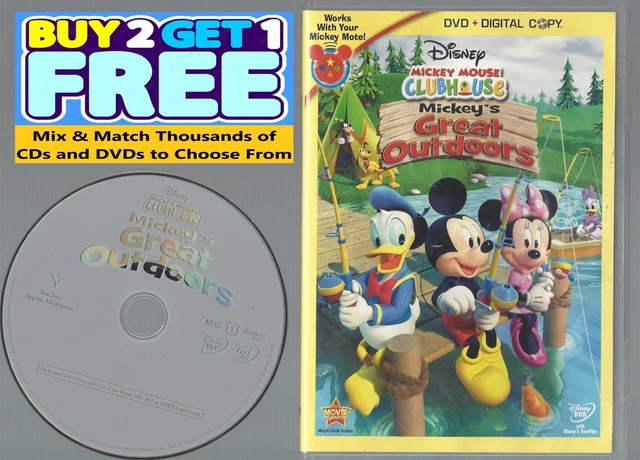 MICKEY MOUSE CLUBHOUSE: Mickeys Great Outdoors (DVD) Disc & Cover Art ...