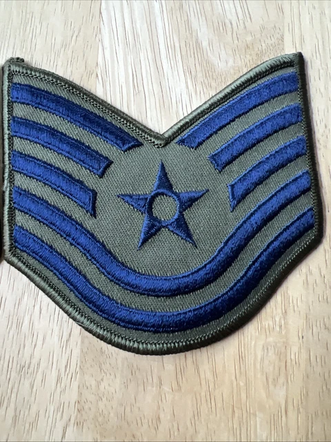 VINTAGE US AIR Force Tech Sergeant Rank Patch Insignia E-6 E6 USAF. $8. ...