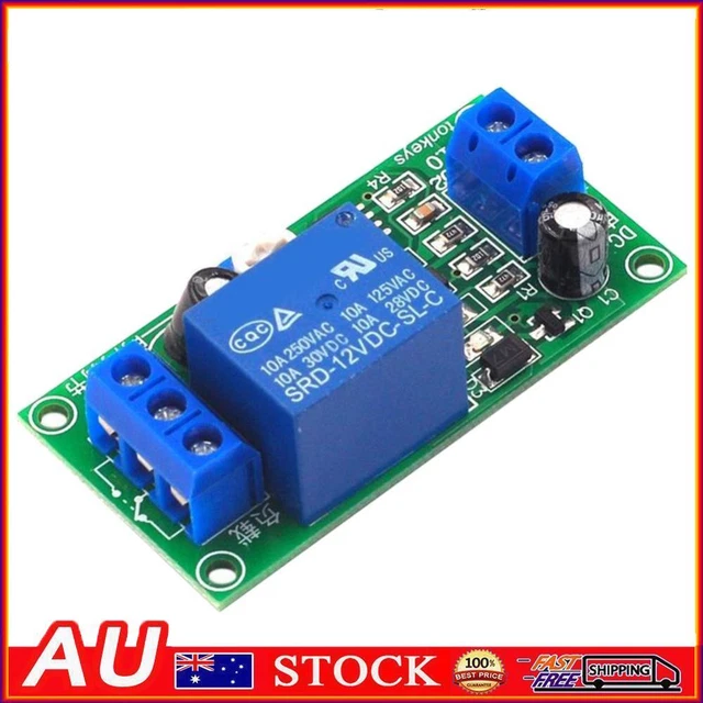 12V DC TIME Delay Relay Module NE555 0-60 Seconds Adjustable Timer ...