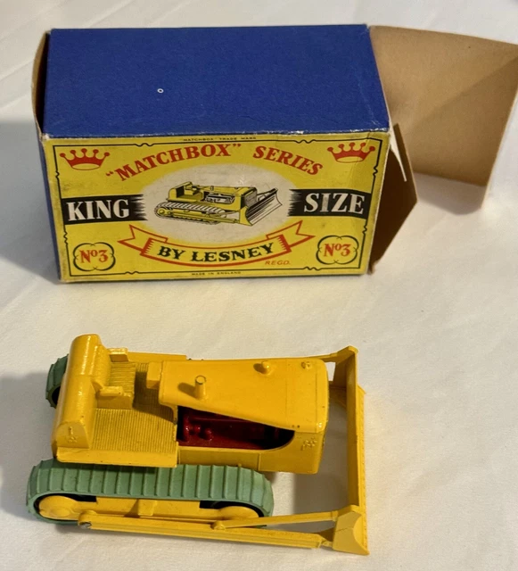 MATCHBOX LESNEY K-3A D9 CATERPILLAR BULLDOZER with Original Box Issued ...