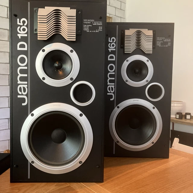 PAIR OF VINTAGE Jamo D 165 Hi-Fi Speakers, 3 way bass reflex £57.88 ...
