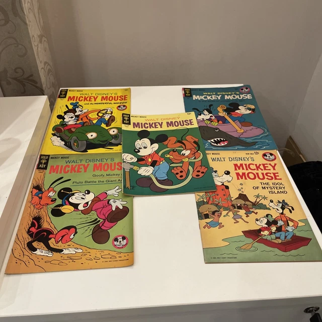 VINTAGE GOLD KEY Mickey Mouse Comics 1960s Rare Bundle X5 £10.00 ...