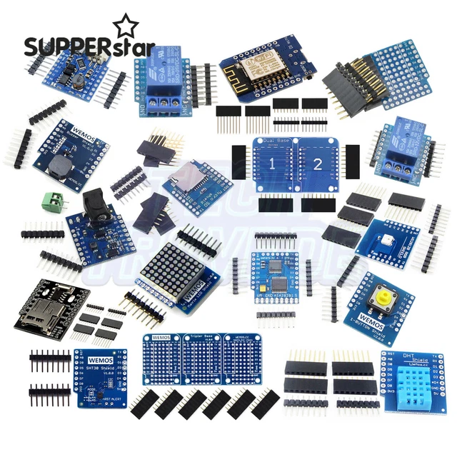 WEMOS D1 MINI NodeMcu Lua ESP8266 Relay Shield Proto Board WiFi Module ...