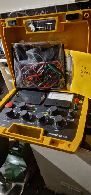 BT CABLE TESTER, the ohmmeter 18B, Earth, loop, Insulation test. £60.00 ...