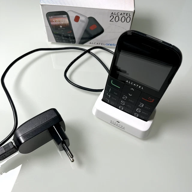 ALCATEL ONETOUCH 2000X Téléphone Portable Sénior Noir avec Alarme ...