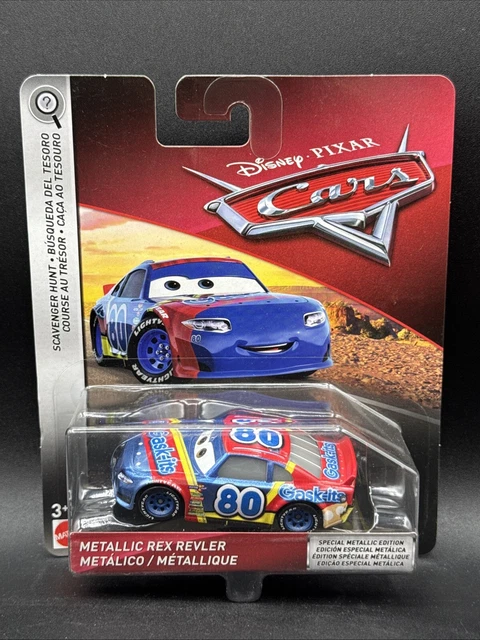 2018 DISNEY CARS Pixar BLUE METALLIC REX REVLER Scavenger Hunt LOOK ...