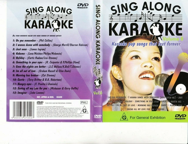 KARAOKE-SING ALONG-KARAOKE POP Songs That Last forever-karaoke-DVD $29. ...