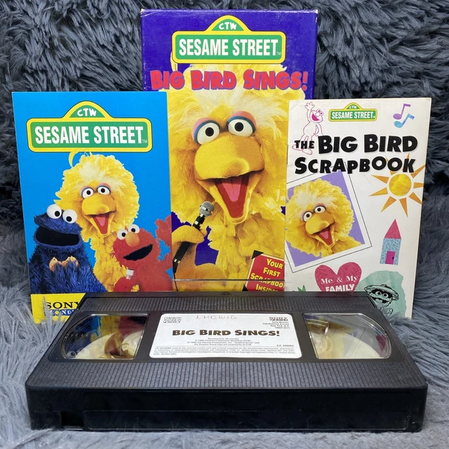 SESAME STREET: BIG Bird Sings! VHS Tape 1995 Sony Wonder Cartoon Show ...