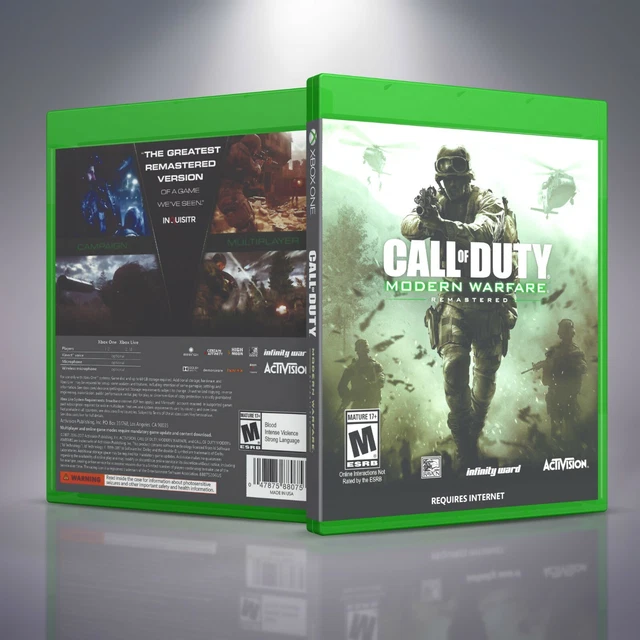 CALL OF DUTY: Modern Warfare Remastered - Custom Xbox One Cover and ...
