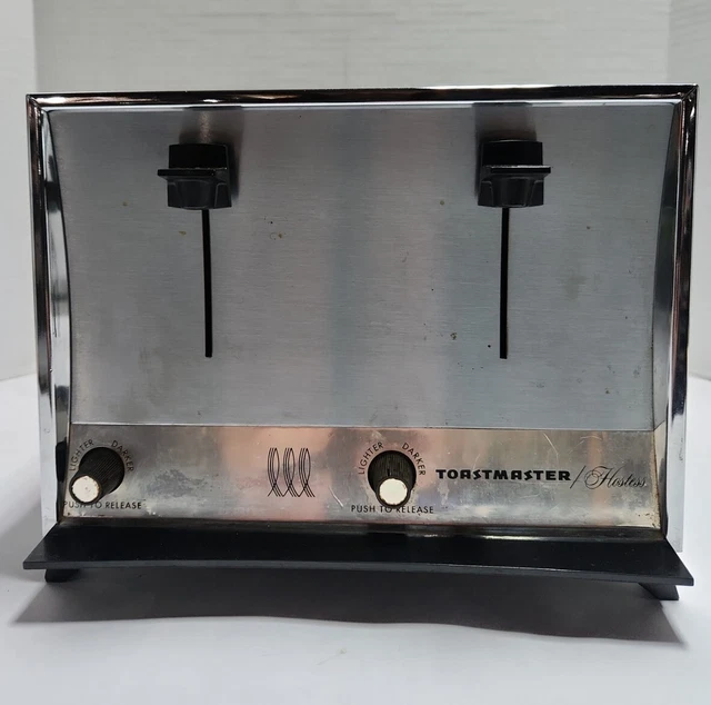 VINTAGE TOASTMASTER HOSTESS 4-slice Stainless Steel Toaster - Model # ...