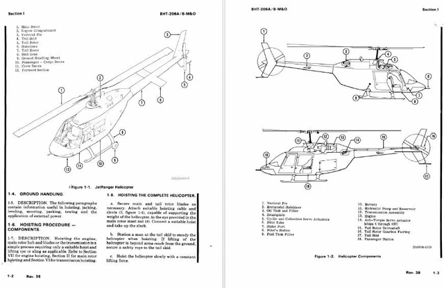 Bell Jet Ranger Ii Maintenance Manual 1970s Rare Service Book Archive