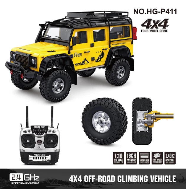 USED 1/10 OFF-ROAD Climbing P411 RC Crawler Differential Lock Radio ...