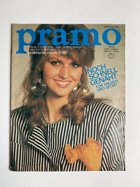PRAMO DDR PRAKTISCHE Mode mit Schnittmuster 7/88 Zeitschrift EUR 3,00 ...