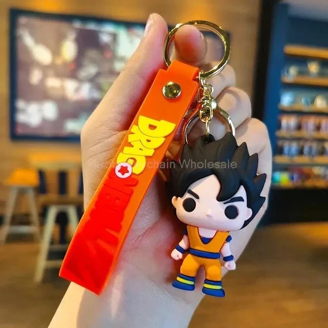 ANIME DRAGON BALL Z Keychain Super Saiyan Son Goku Pendant Keyring $21. ...